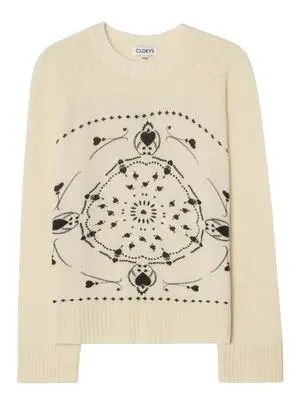 CLOEYS Sweater Bandana Cashmere - White