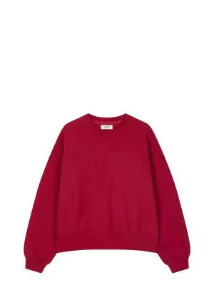 STUDIO TOMBOY Fleece-lined Sweatshirt - Red