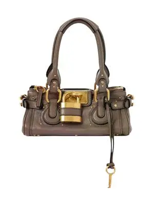 Chloé Small Leather Tote Bag Grey