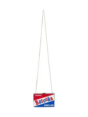 ANYA HINDMARCH 2010s Snakeskin Bazooka Clutch Bag - Red