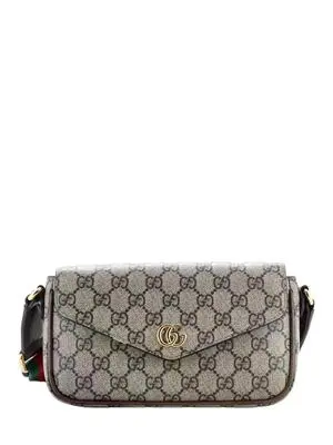 Gucci Ophidia Gg Coated Canvas Mini Shoulder Bag - Brown