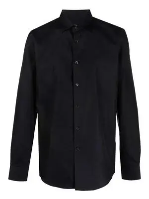FERRAGAMO Gancini-print Shirt - Blue