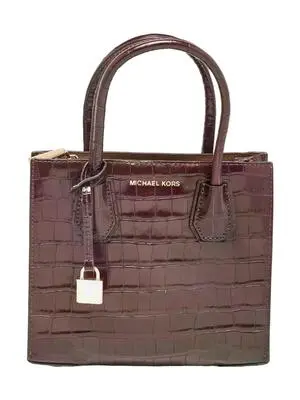 Michael Kors Mini Mercer Croc-embossed Tote Bag - Red