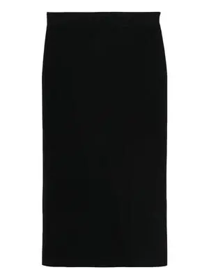 P.a.r.o.s.h Knitted Midi Skirt - Black