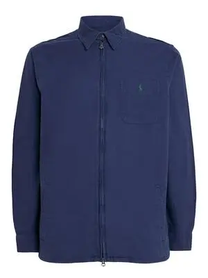 Polo Ralph Lauren Oxford Garment-dyed Overshirt - Navy
