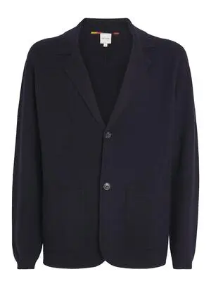 Paul Smith Merino Wool Cardigan - Blue