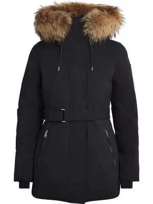Mackage Down Parka With Racoon Fur Trim - Black