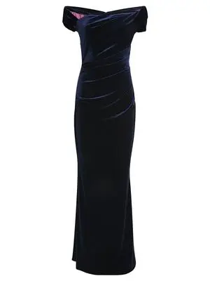 Talbot Runhof Velvet Donavan Maxi Dress - Black