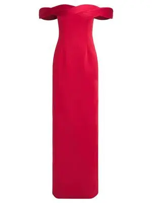 GAURAV GUPTA Orbital Column Maxi Dress - Red