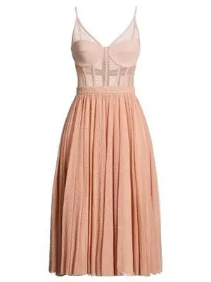 Elisabetta Franchi Midi Dress - Pink