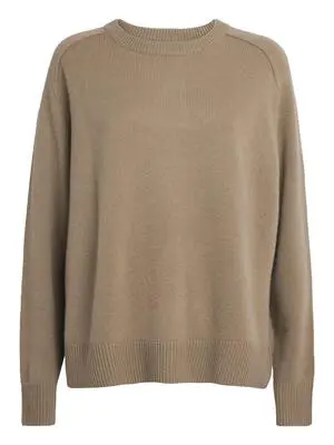 SOFT GOAT Cashmere Boyfriend Crew-Neck Sweater