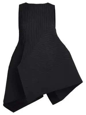 Issey Miyake Fold Pleats Mini Dress - Black