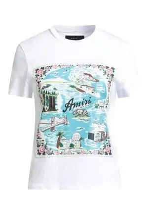 Amiri Printed Cotton T-shirt - White