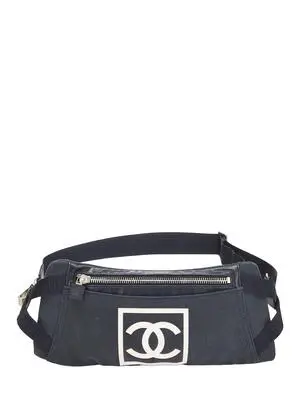 Chanel Denim Sportline Waist Belt - Navy