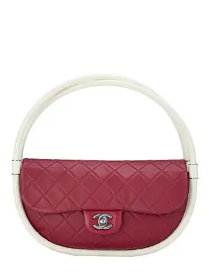 Chanel Lambskin Hula Hoop Bag - Red