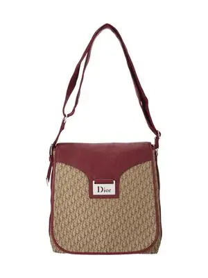 Dior Trotter Canvas Street Chic Messenger Bag - Red