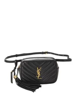 Saint Laurent Quilted Calfskin Lou Belt Bag - Black