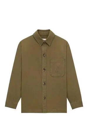 Saint Laurent Cassandre Overshirt - Beige