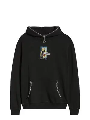 VERYRARE Woke Up Like This Cotton-fleece Hoodie - Black