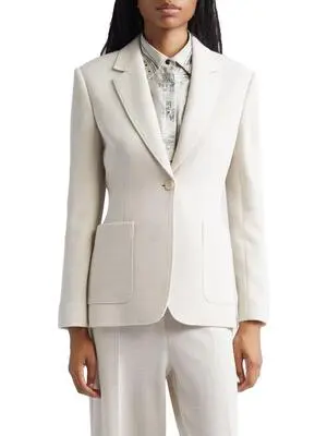 Max Mara Utilita Virgin Wool Blazer - Ivory