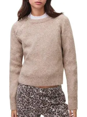 Mango Zip Trim Sweater - Brown