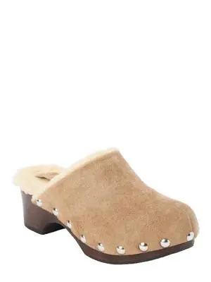 Matisse Mayfair Faux Shearling-lined Clogs - Taupe