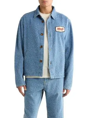 HONOR THE GIFT Textured Denim Trucker Jacket - Indigo