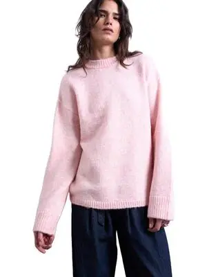 TOPSHOP Fluffy Boxy Crewneck Sweater
