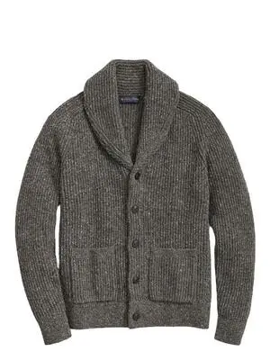 BROOKS BROTHERS Classic Wool Shawl Cardigan