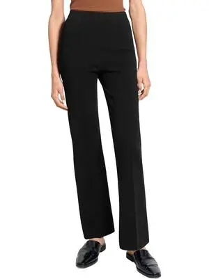 Theory Compact Crepe Pants - Black