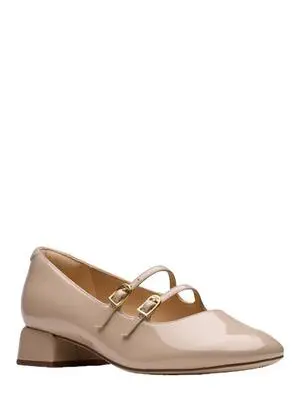 Clarks Daiss Shine Mary Jane Pump - Sand Patent