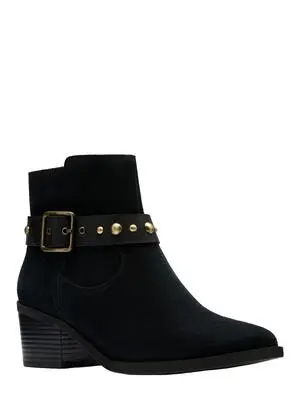 Clarks Morzine Buckle Bootie - Black Sde