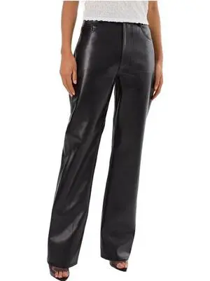 LAMARQUE Demora Recycled Leather Pants - Black
