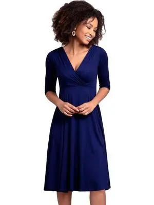 ALIE STREET LONDON Annie V-Neck Midi Dress