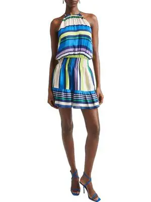 Ramy Brook Bettina Mini Dress - Ultramarine Stripe
