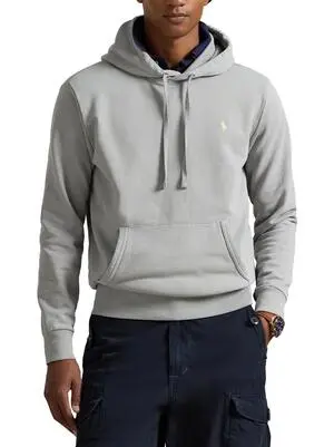 Polo Ralph Lauren Loopback Cotton Fleece Hoodie - Soft Grey