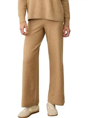 Marine Layer Chalet Knit Straight Leg Pants - Toffee