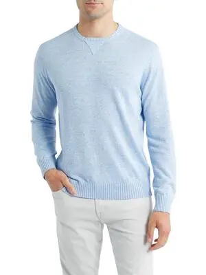 Johnnie-o Albus Neppy Crewneck Sweater - Gulf Blue