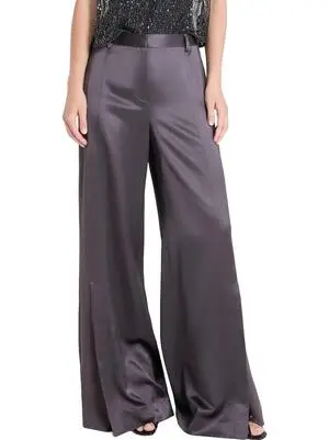 TWP Taite Wide-leg Pants - Chocolate Torte