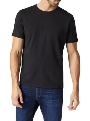 MAVI Basic Stretch Cotton Crewneck T-shirt - Black