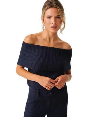LEMAN MERCER Margot Top - Blue