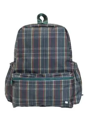 TRVL DESIGN Cambridge Plaid Backpack - Navy