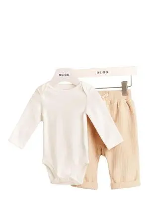 REISS Tate Long Sleeve Bodysuit & Pants Set - Neutral