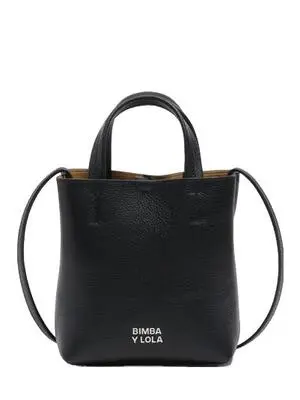 Bimba Y Lola Mini Leather Chihuahua Bag - Black