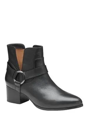 Johnston & Murphy Trista Harness Bootie - Black Calfskin