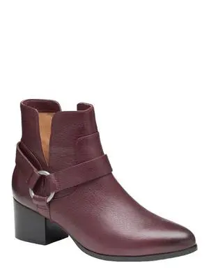 Johnston & Murphy Trista Harness Bootie - Bordeaux Calfskin
