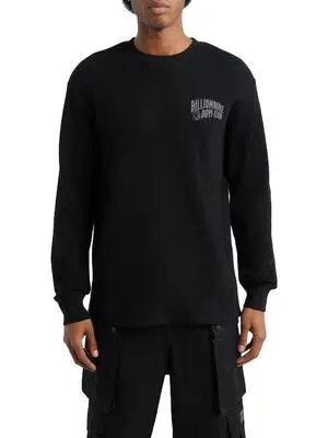 BILLIONAIRE BOYS CLUB Thermal Knit Sweatshirt - Black