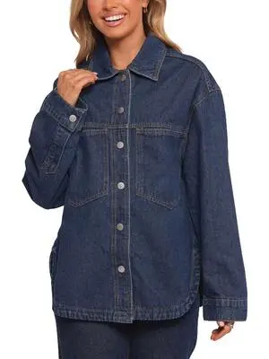 PETAL & PUP Dede Shacket - Denim