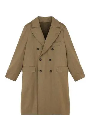 FORTELA Serwilliam Wool Double-breasted Coat - Green