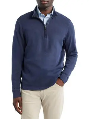 Vineyard Vines Coastline Quarter Zip Pullover - Nautical Navy